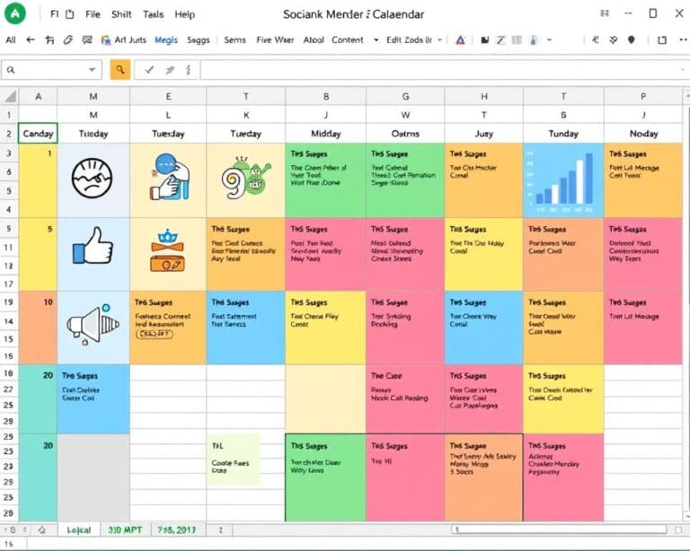 Redaktionsplan Social Media: Excel-Vorlagen erklärt | impulseseiten.de